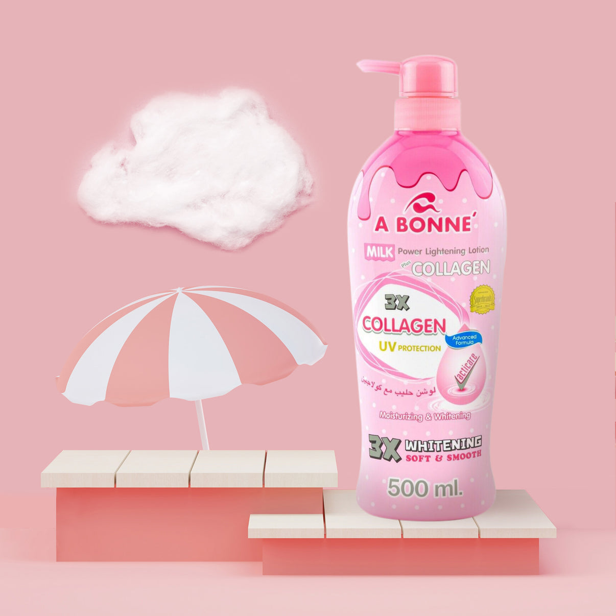 A Bonné Milk Power Lightening Lotion with Collagen | 500mL | Whitening ...