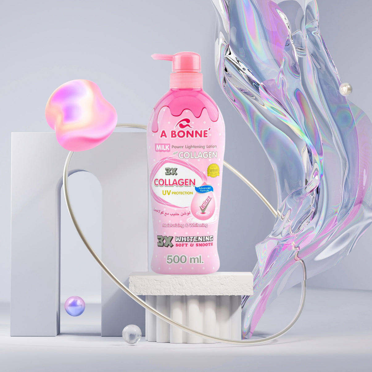 A Bonné Milk Power Lightening Lotion with Collagen | 500mL | Whitening ...