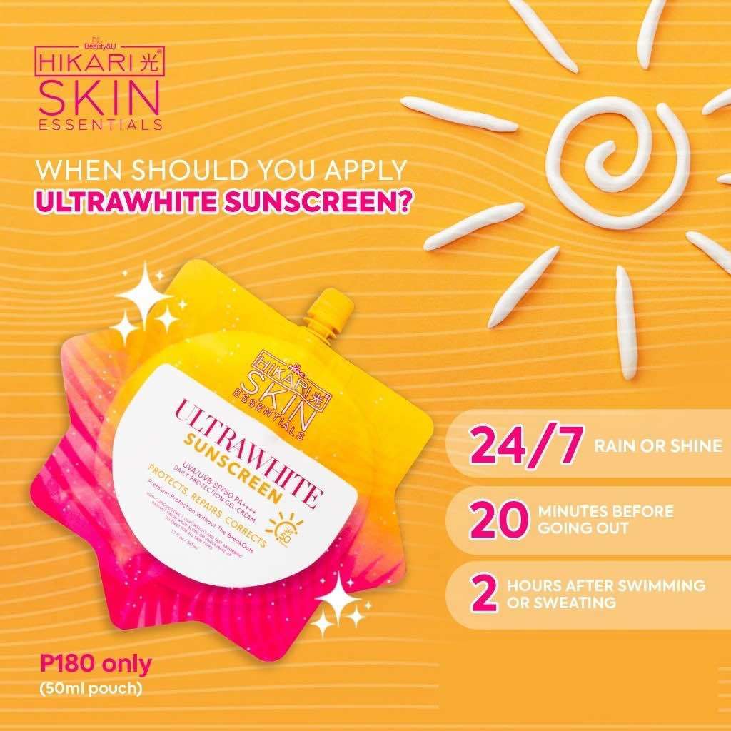 HIKARI SKIN ESSENTIALS - Ultra White Sunscreen | 50ml – Beauty Central